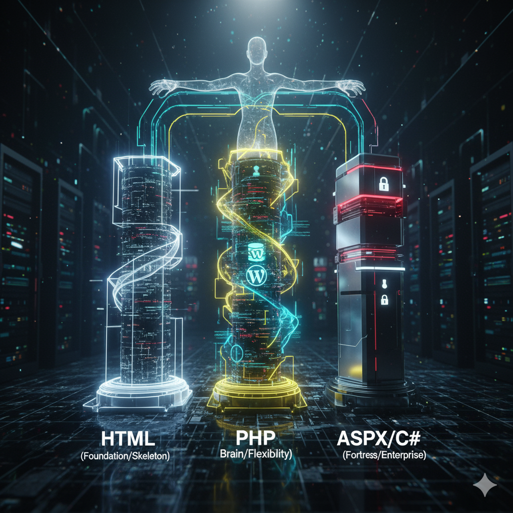 🌐 HTML, PHP, ASPX: Web Tech Trinity එකේ Basics, Security Vibe එක සහ ...